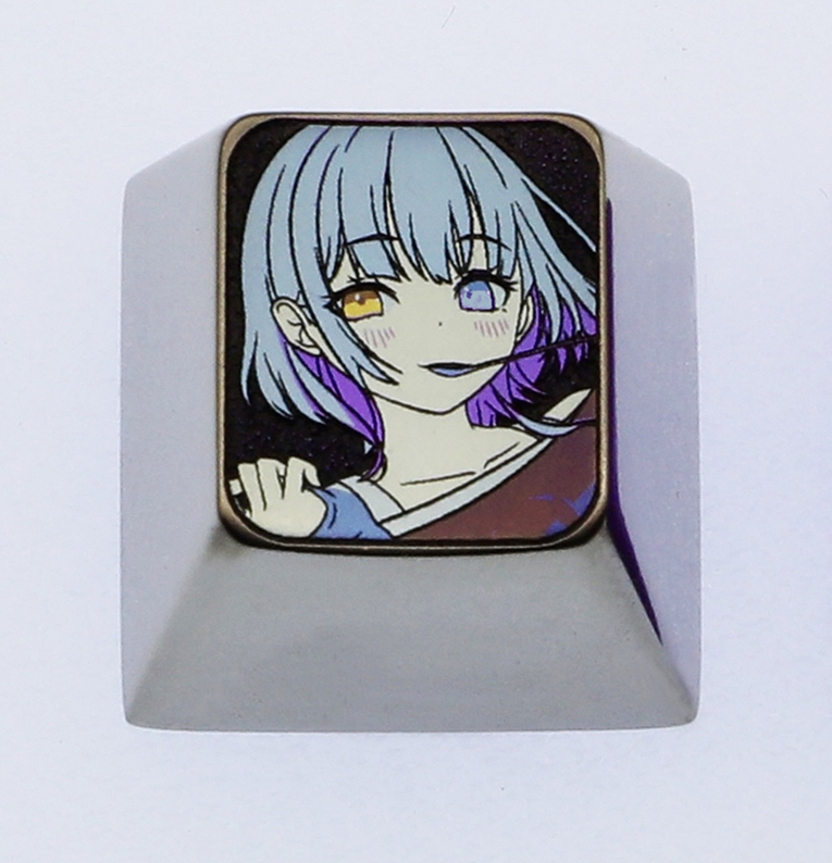 BanG Dream! R ā na Kaname titanium alloy 1U metal personalized keycap ...
