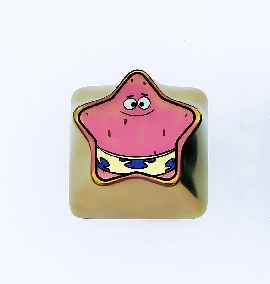 Patrick Star，Hatsune Miku, pentagram titanium alloy, colorful titanium ...