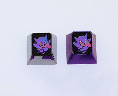 Gengar 1U full body, titanium alloy metal personalized keycaps, keyboa ...