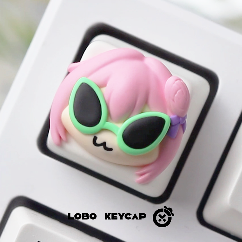 Doro~Emojis Abstract, Funny, Cute, Creative, Personalized Resin Keycap ...