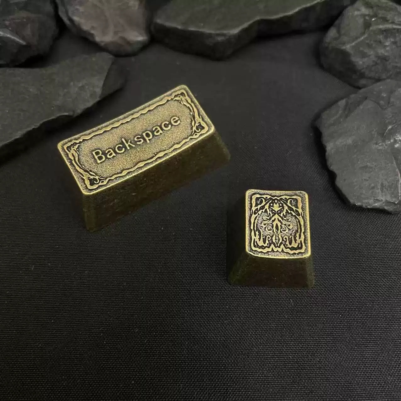 Dark Cthulhu style, metal personalized keycaps, keyboard decorative ke ...