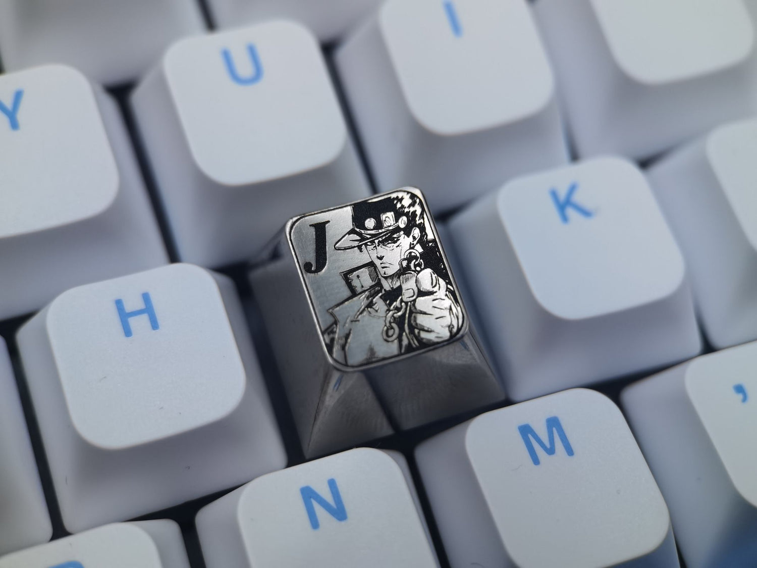 JoJo's Bizarre Adventure, J Key position ，Titanium alloy carved keycap ...