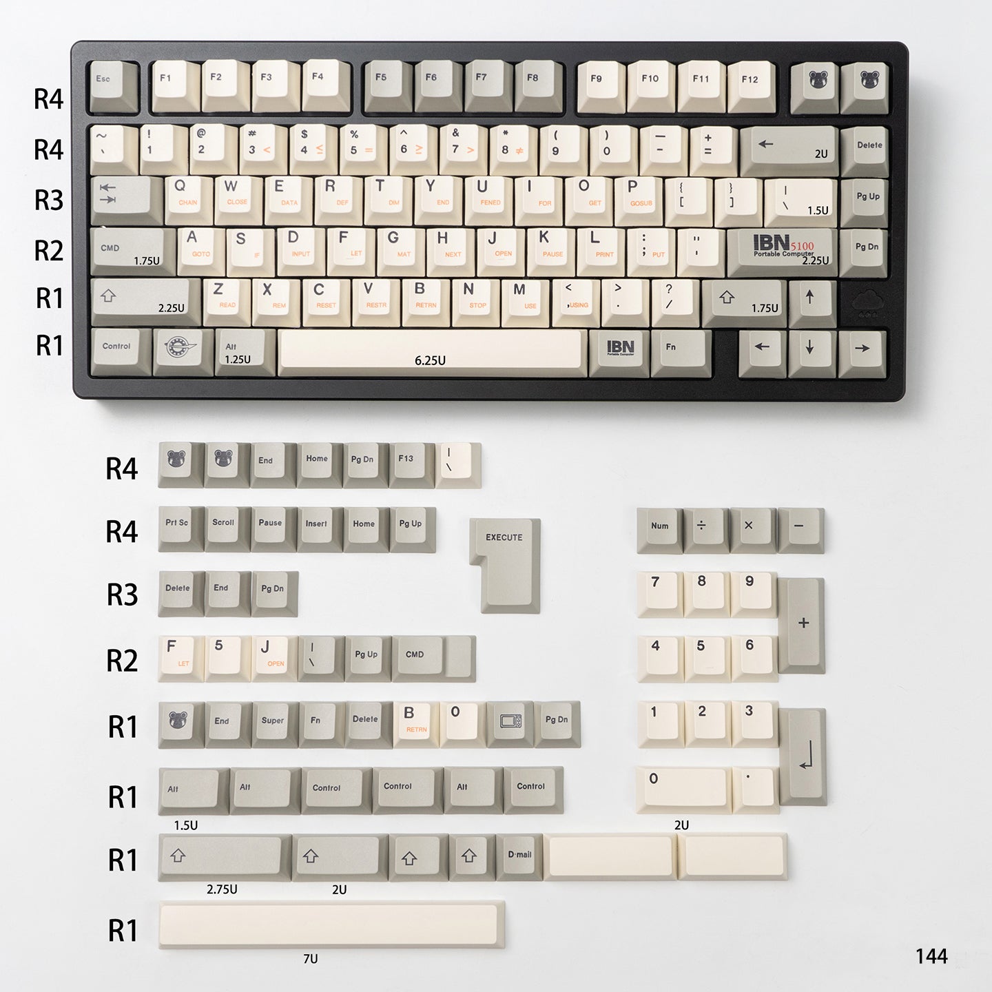 Retro Steins; Gate mechanical keyboard keycaps PBT thermal sublimation ...