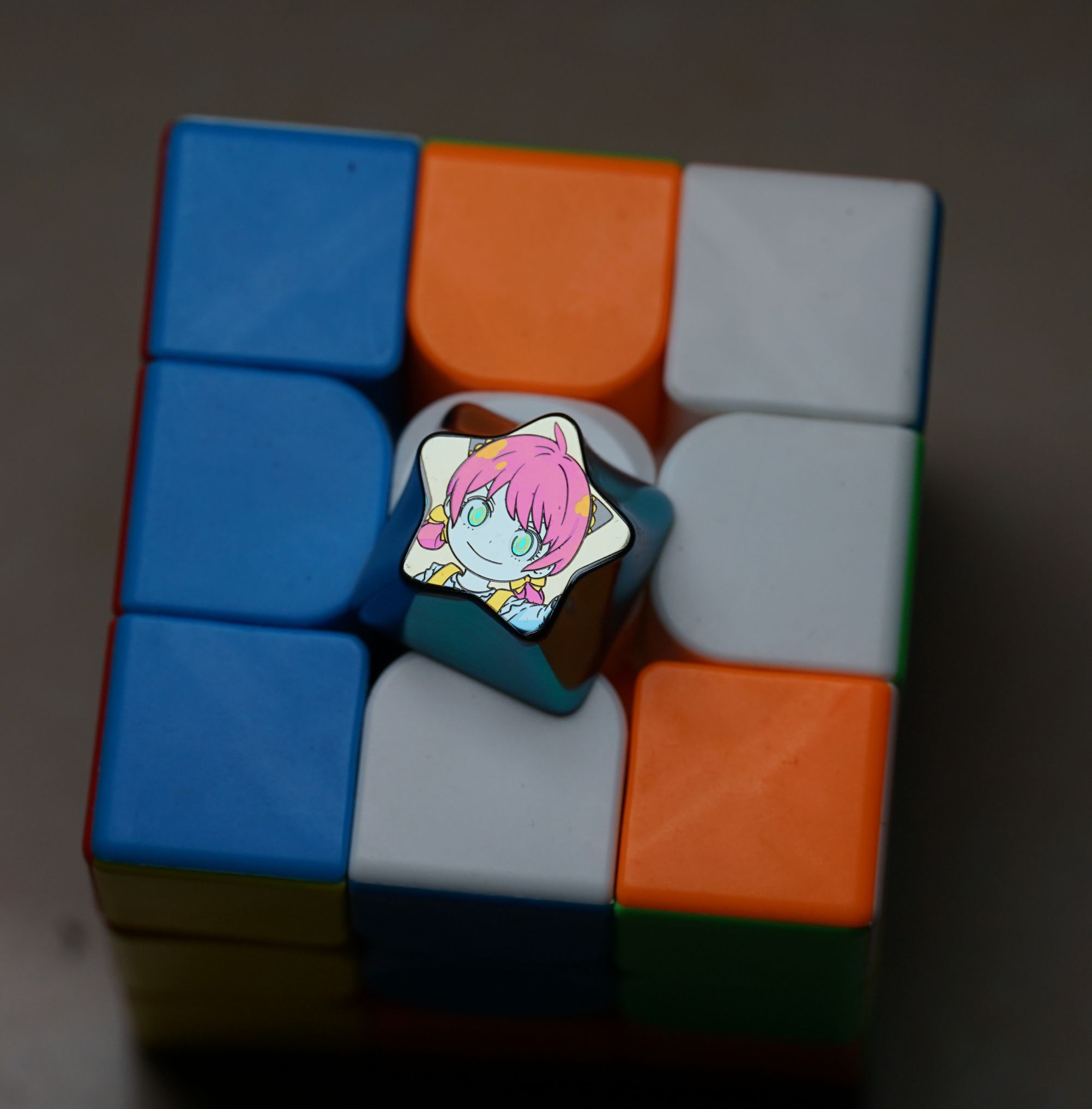 SPY × FAMILY, Anya Forger, pentagram shaped titanium alloy carved keyc ...